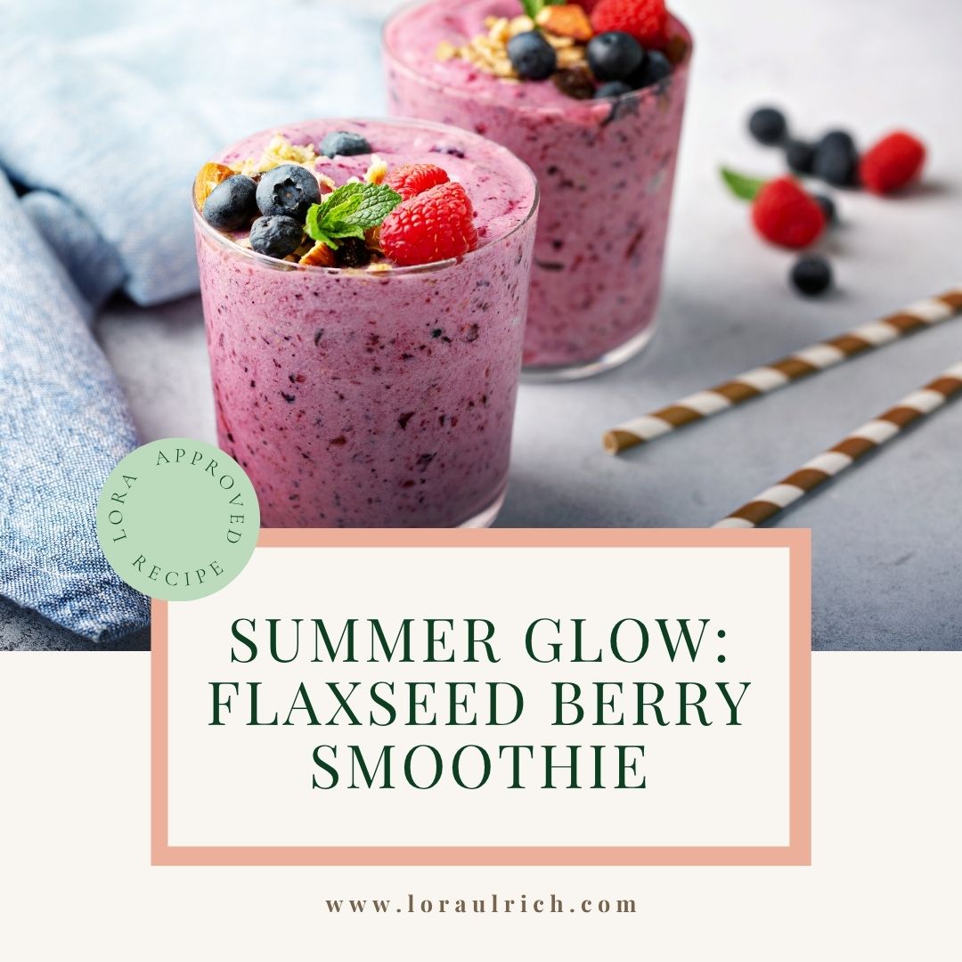 Flaxseed Berry Smoothie with Almond Milk
